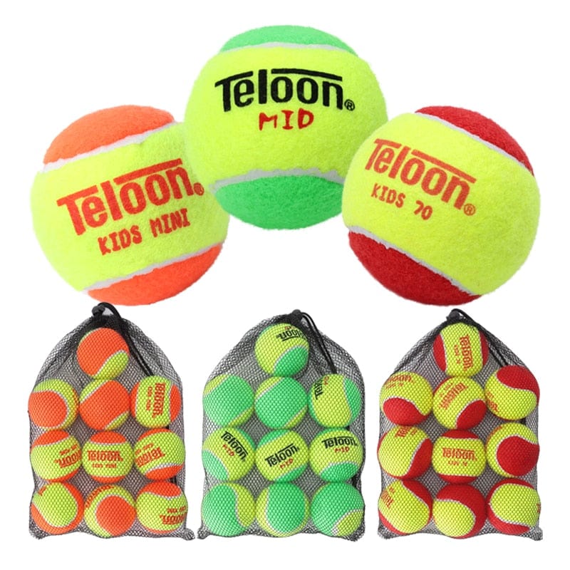 Tennis Balls for Kids Teloon Stage 1/2/3 Red Orange Green for Children ...